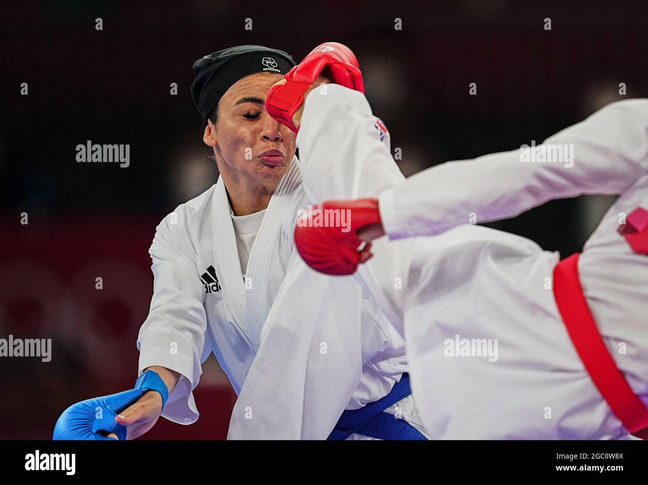 August 5, 2021: Sara Bahmanyar and Tzuyun Wen during karate at the ...