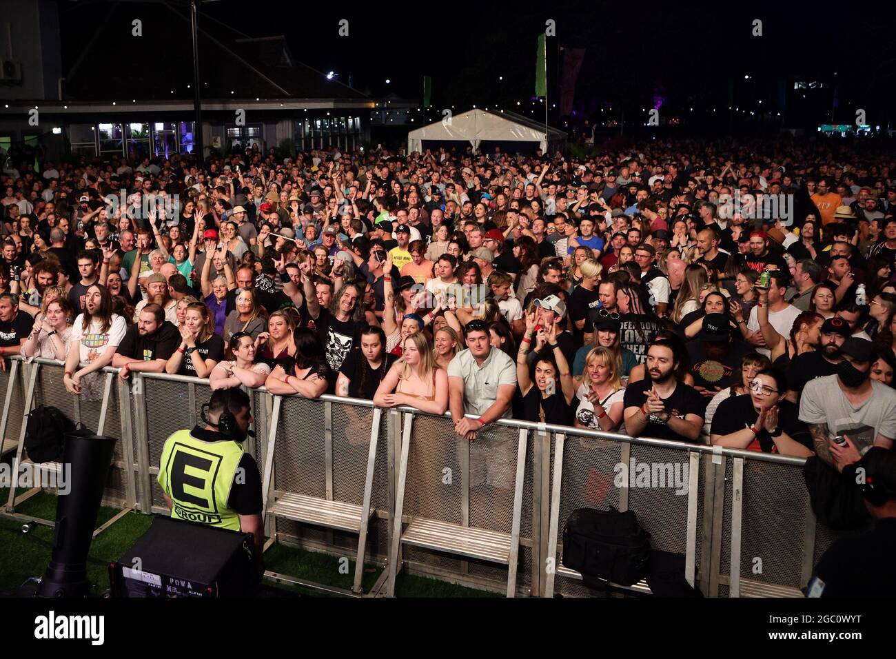 Fans at the 2021 Spring Loaded Festival . Credit: Pete Dovgan/Speed ...