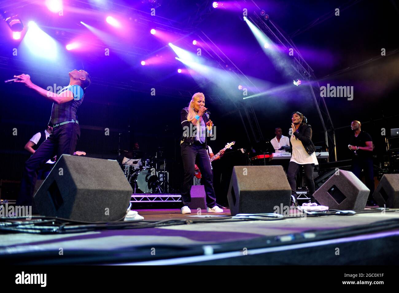 Five Star Performing Live at Clumber Park 80s Nottingham Stock Photo ...