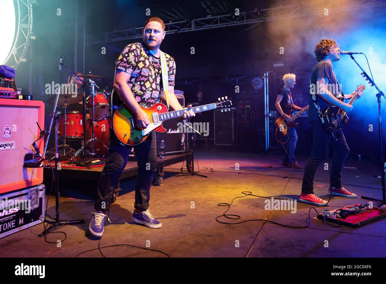 Jebediah at the 2021 Spring Loaded Festival . Credit: Pete Dovgan/Speed ...