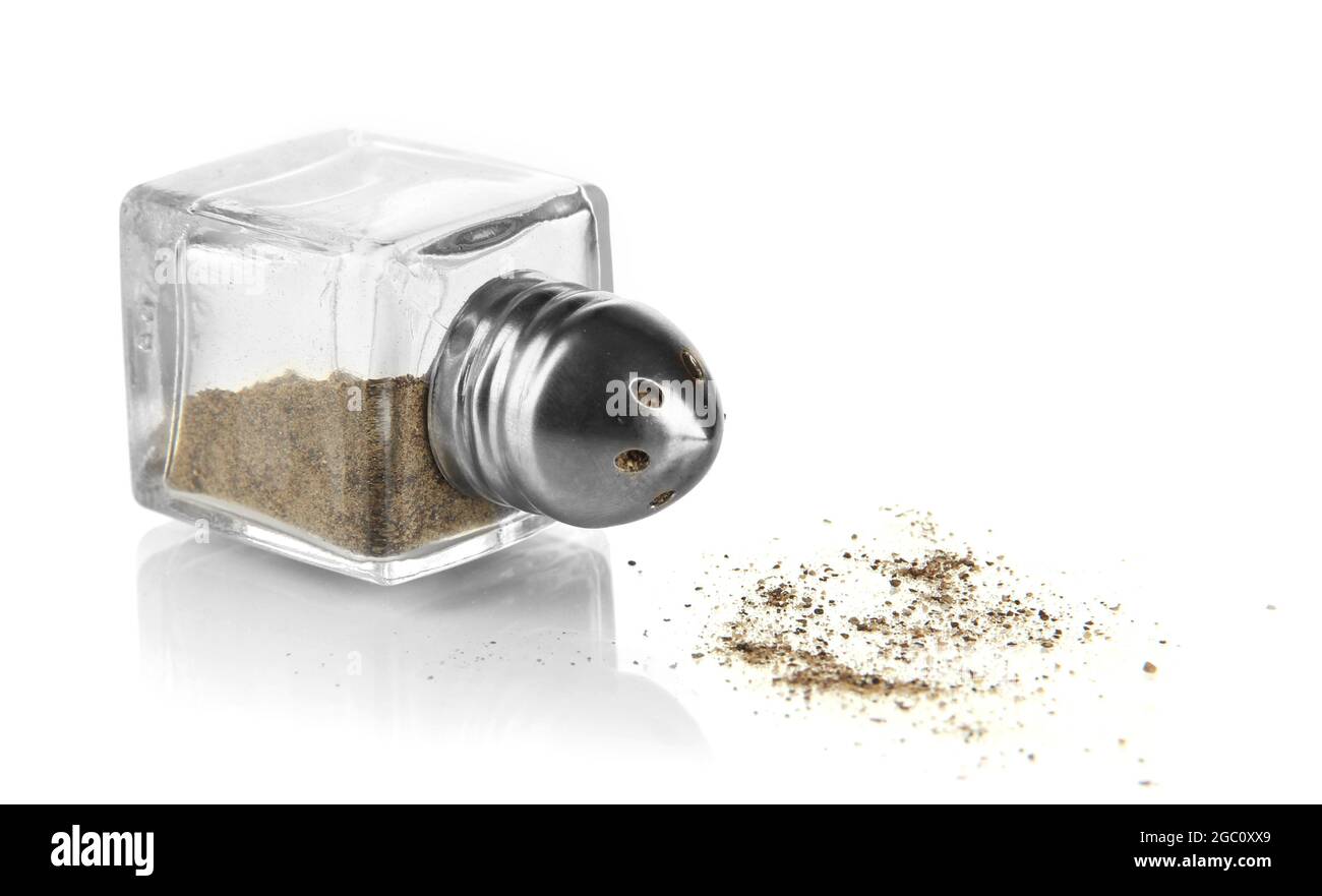 Container for pepper isolated on white Stock Photo - Alamy