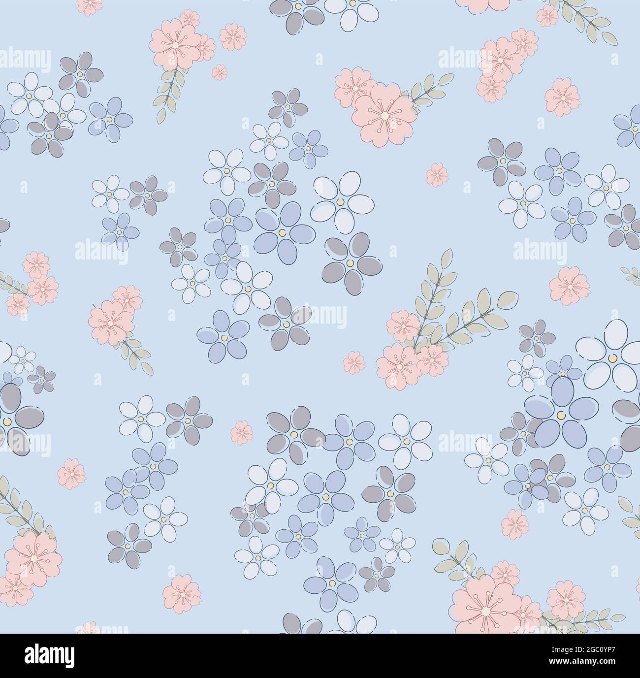 Floral postcards Stock Vector Images - Alamy