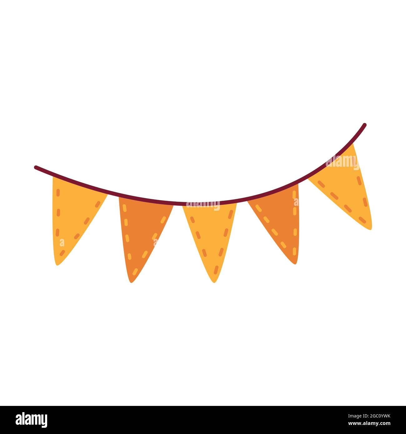 Triangular flag decor Stock Vector Images - Alamy