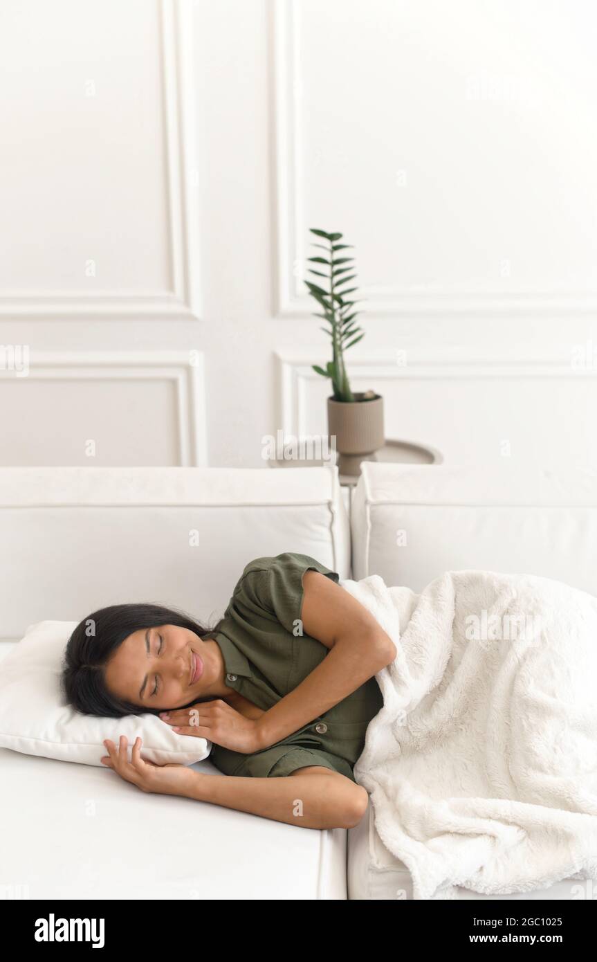 Indian woman sleeping one person hi-res stock photography and images ...