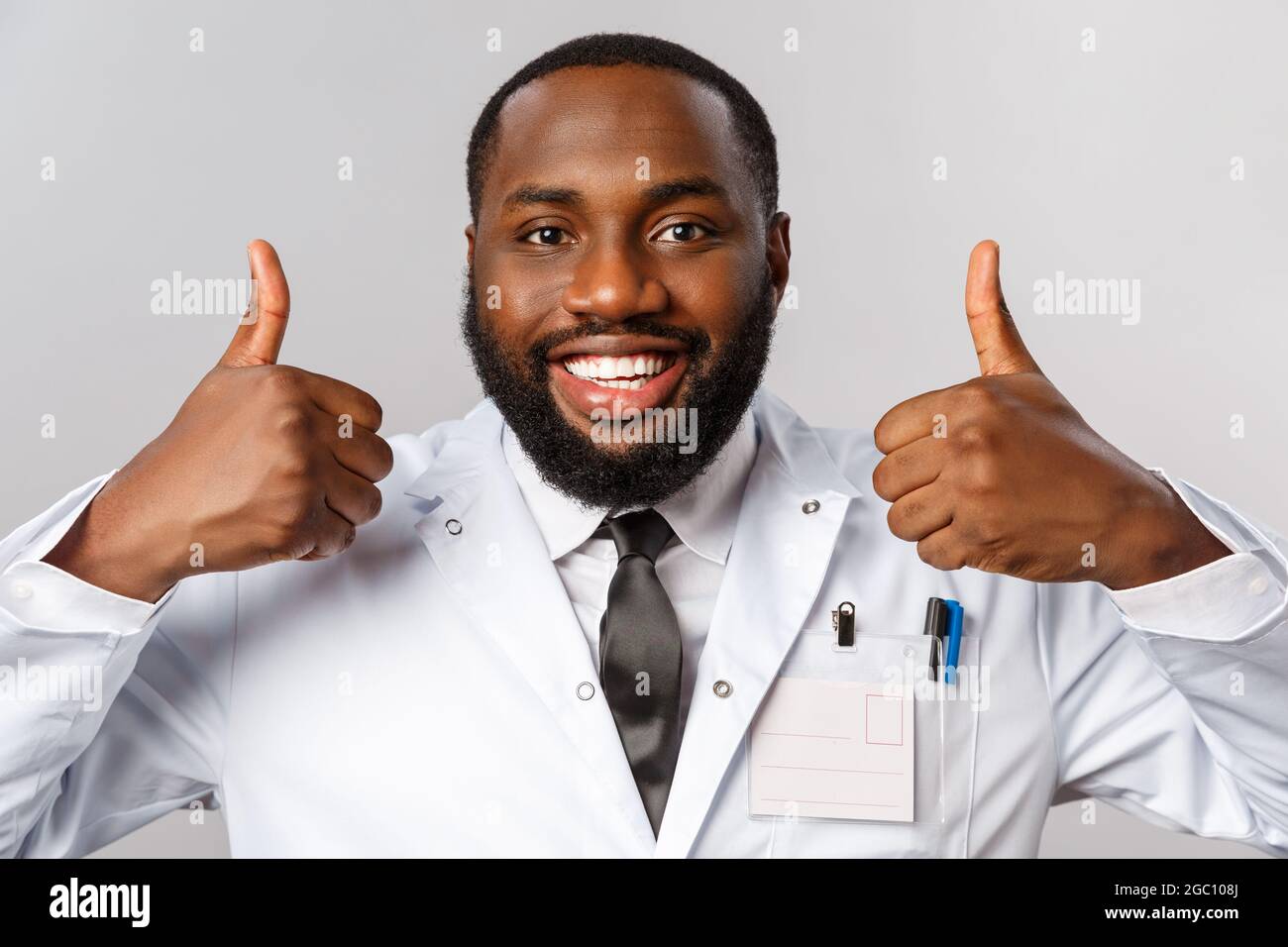 Healthcare, medicine and hospital treatment concept. Close-up portrait ...