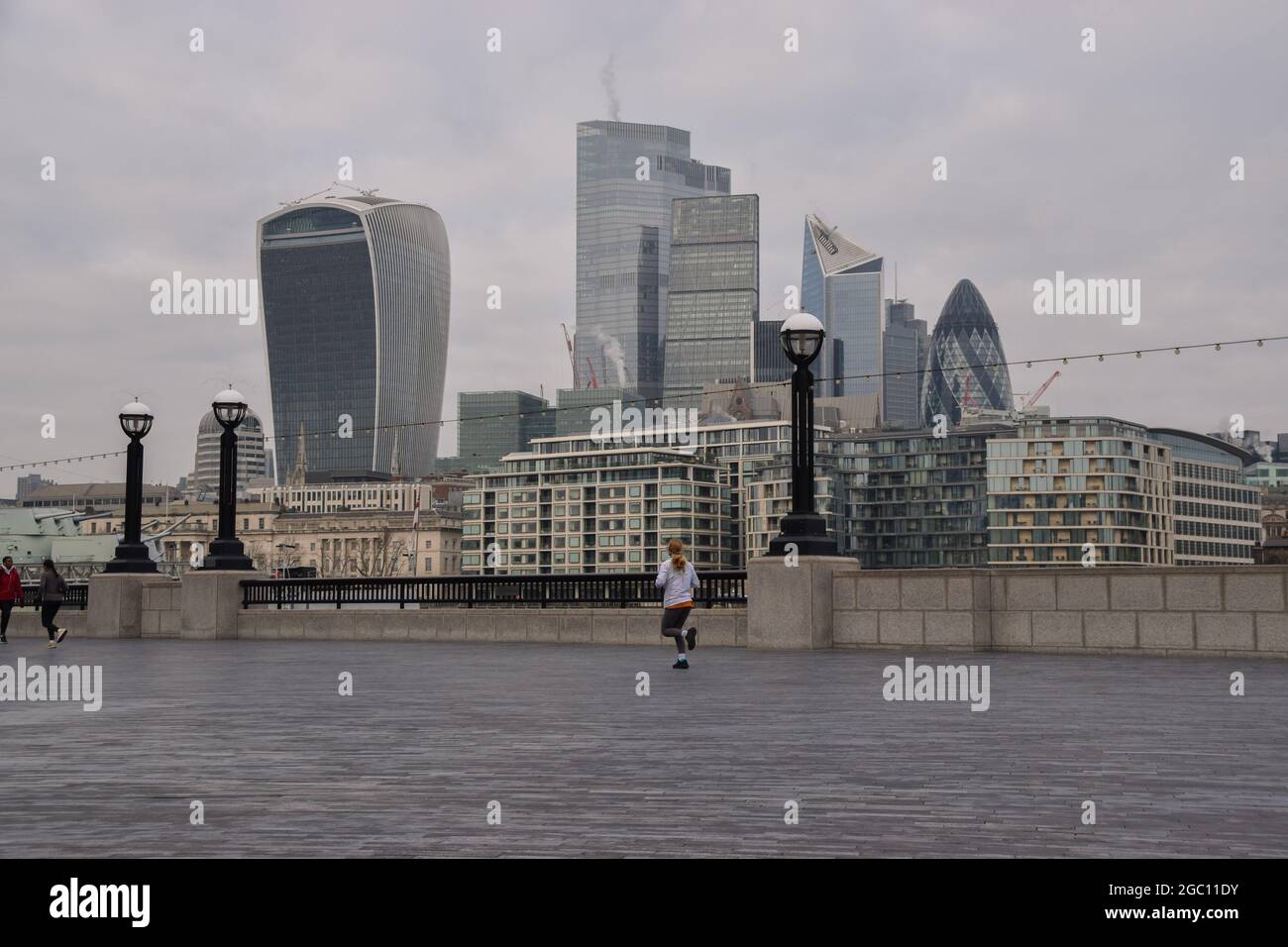 City of London skyline on a cloudy day, London, United Kingdom 2021 ...