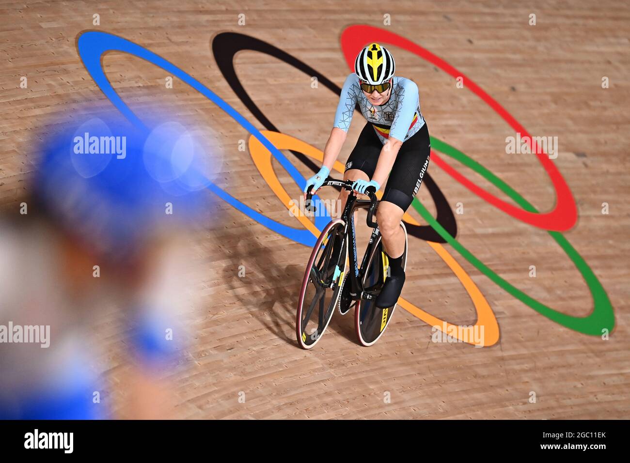 Belgian cyclist Jolien D'hoore pictured after the final race of the ...