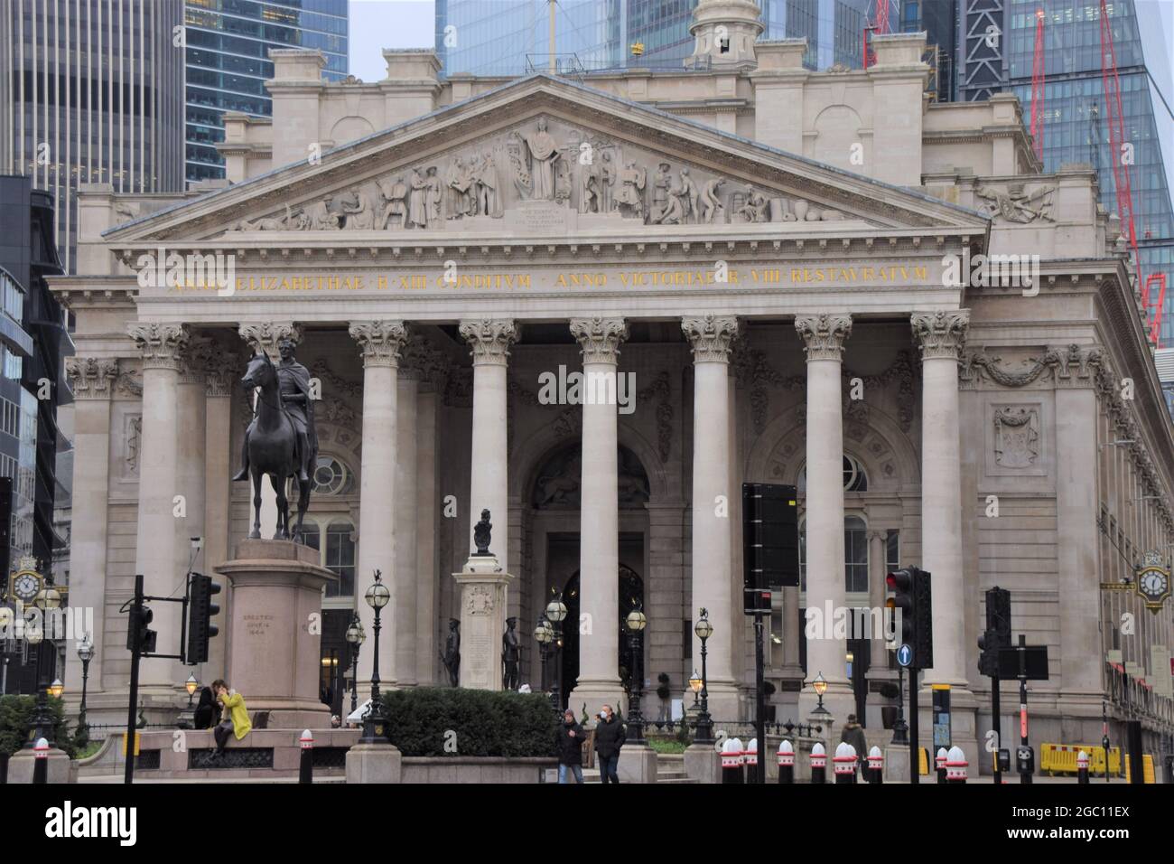 The Royal Exchange exterior, City of London, United Kingdom Stock Photo ...