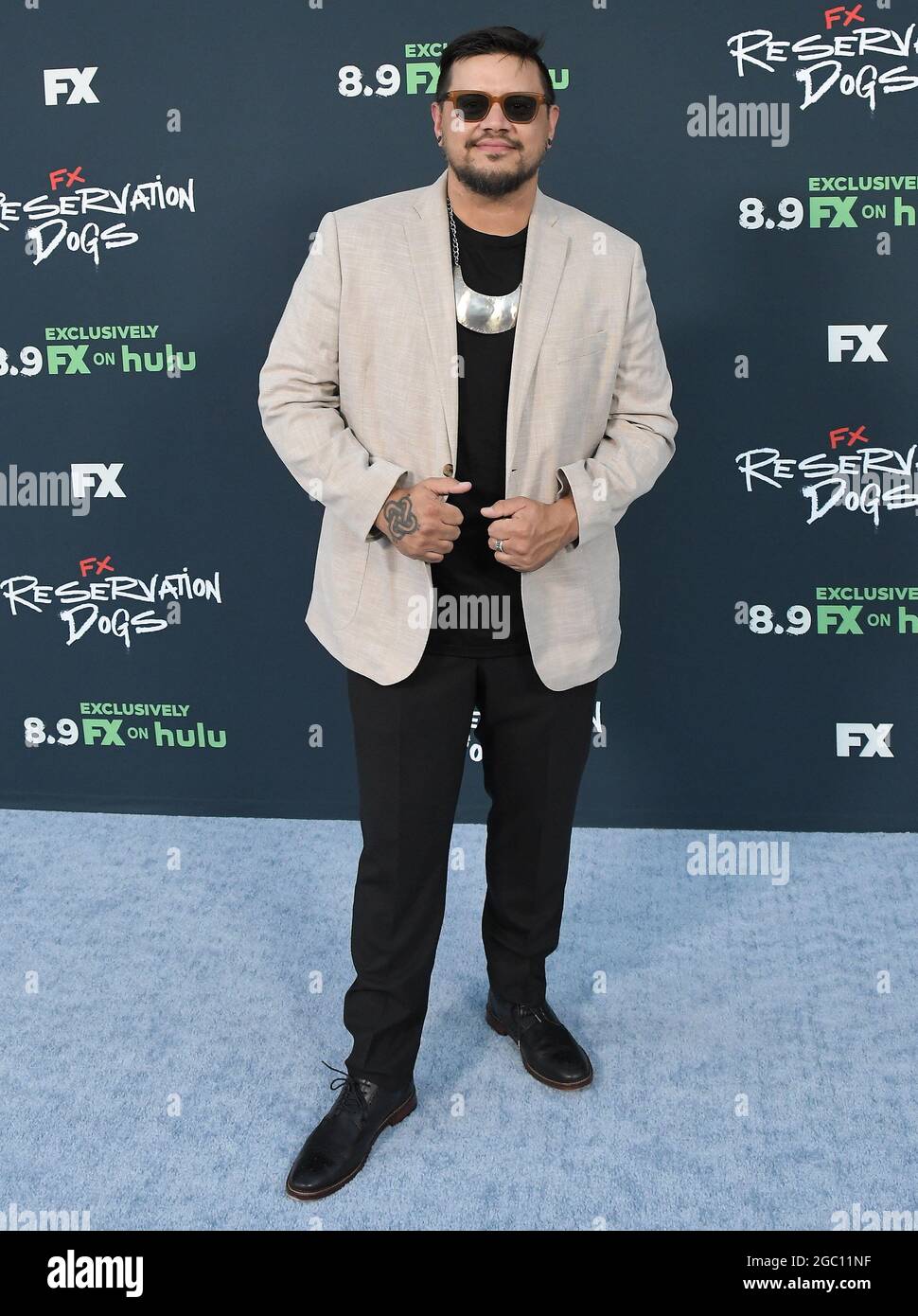 Los Angeles, USA. 05th Aug, 2021. Sterlin Harjo arrives at FX's ...