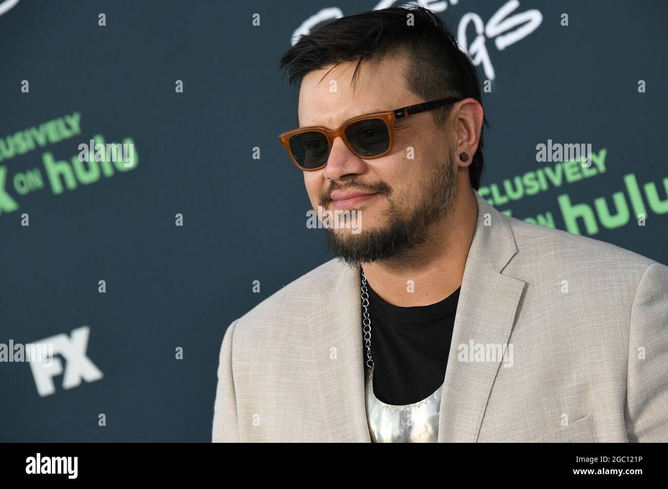 Los Angeles, USA. 05th Aug, 2021. Sterlin Harjo arrives at FX's ...