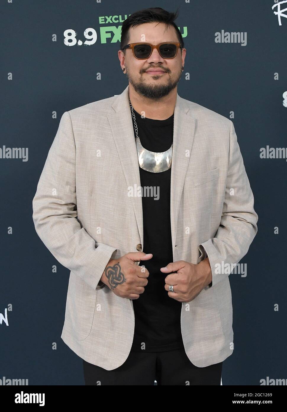 Los Angeles, USA. 05th Aug, 2021. Sterlin Harjo arrives at FX's ...