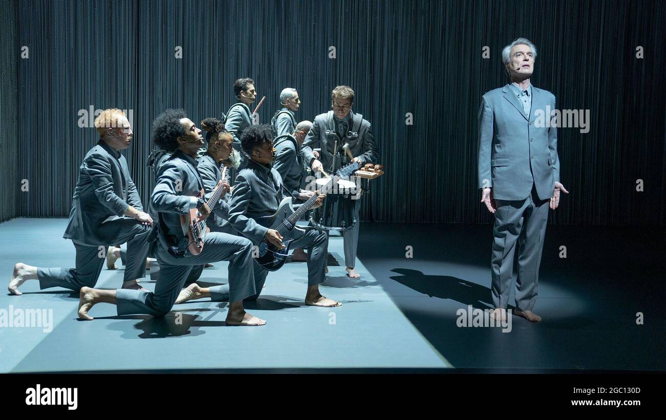 DAVID BYRNE in AMERICAN UTOPIA (2020), directed by SPIKE LEE. Credit ...