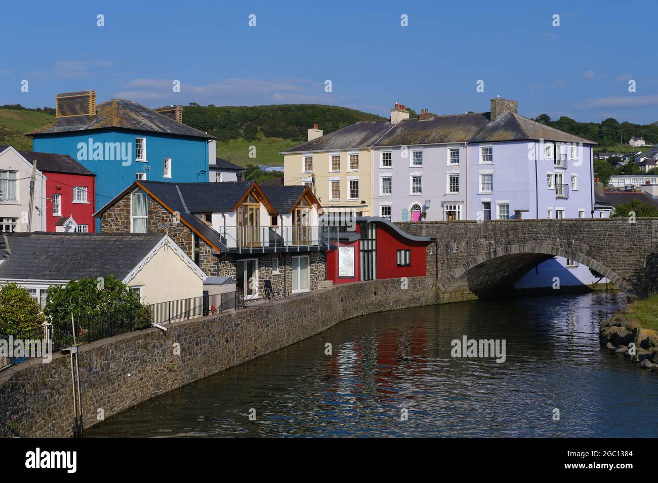 Aberaeron in Wales Stock Photo - Alamy