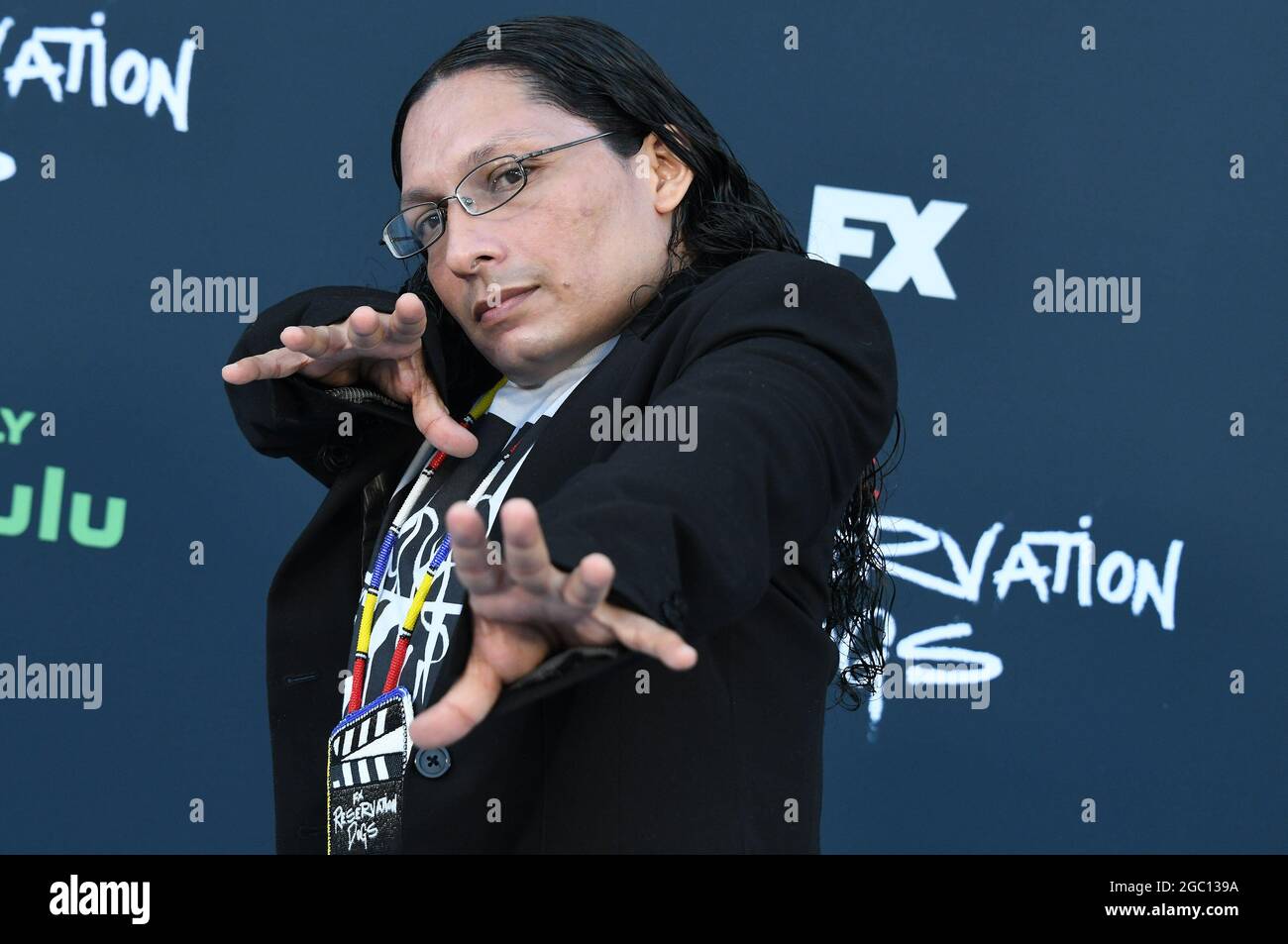 Los Angeles, USA. 05th Aug, 2021. Lil Mike arrives at FX's RESERVATION ...