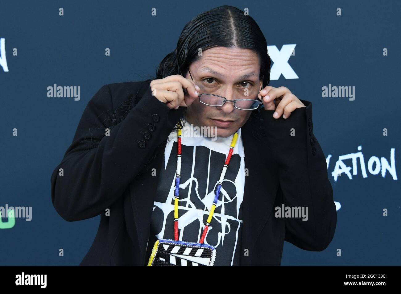 Los Angeles, USA. 05th Aug, 2021. Lil Mike arrives at FX's RESERVATION ...