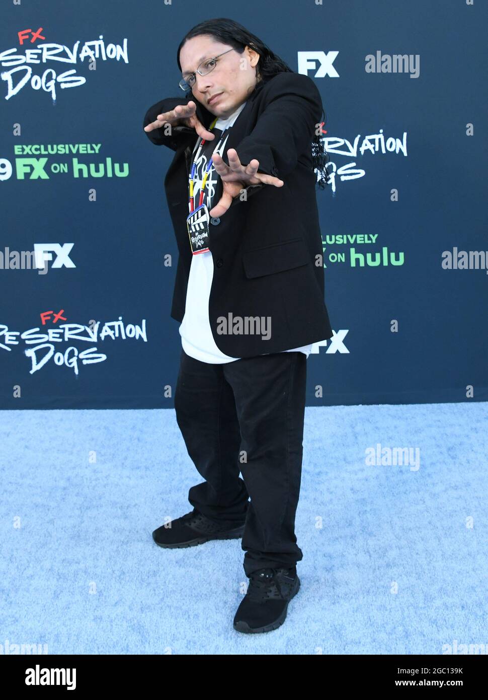 Los Angeles, USA. 05th Aug, 2021. Lil Mike arrives at FX's RESERVATION ...