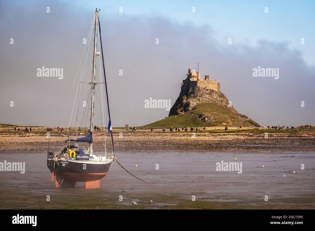 Sea Fret on Holy Island Stock Photo - Alamy