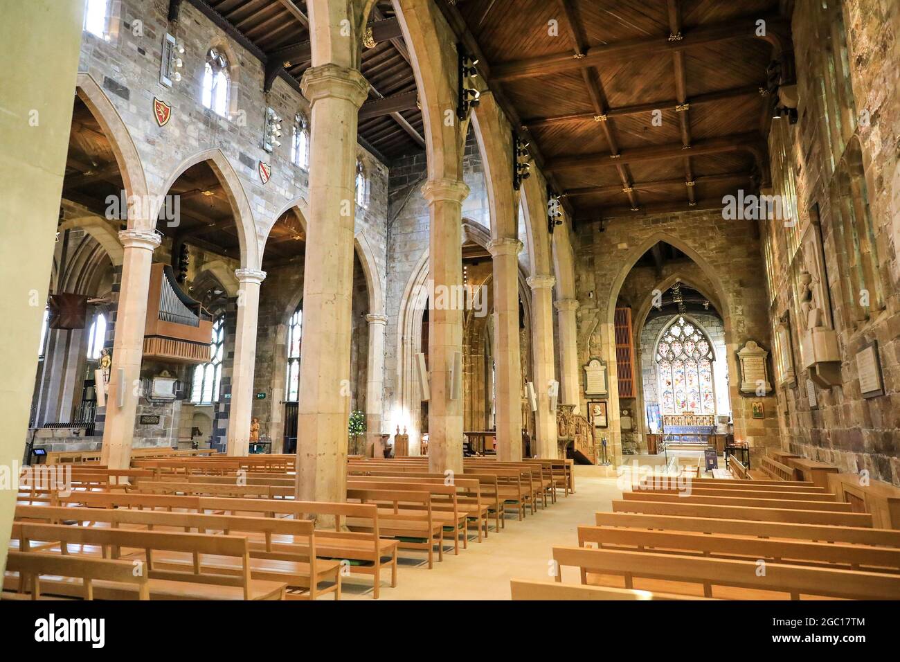 Inside Sheffield Cathedral also known as The Cathedral Church of St ...