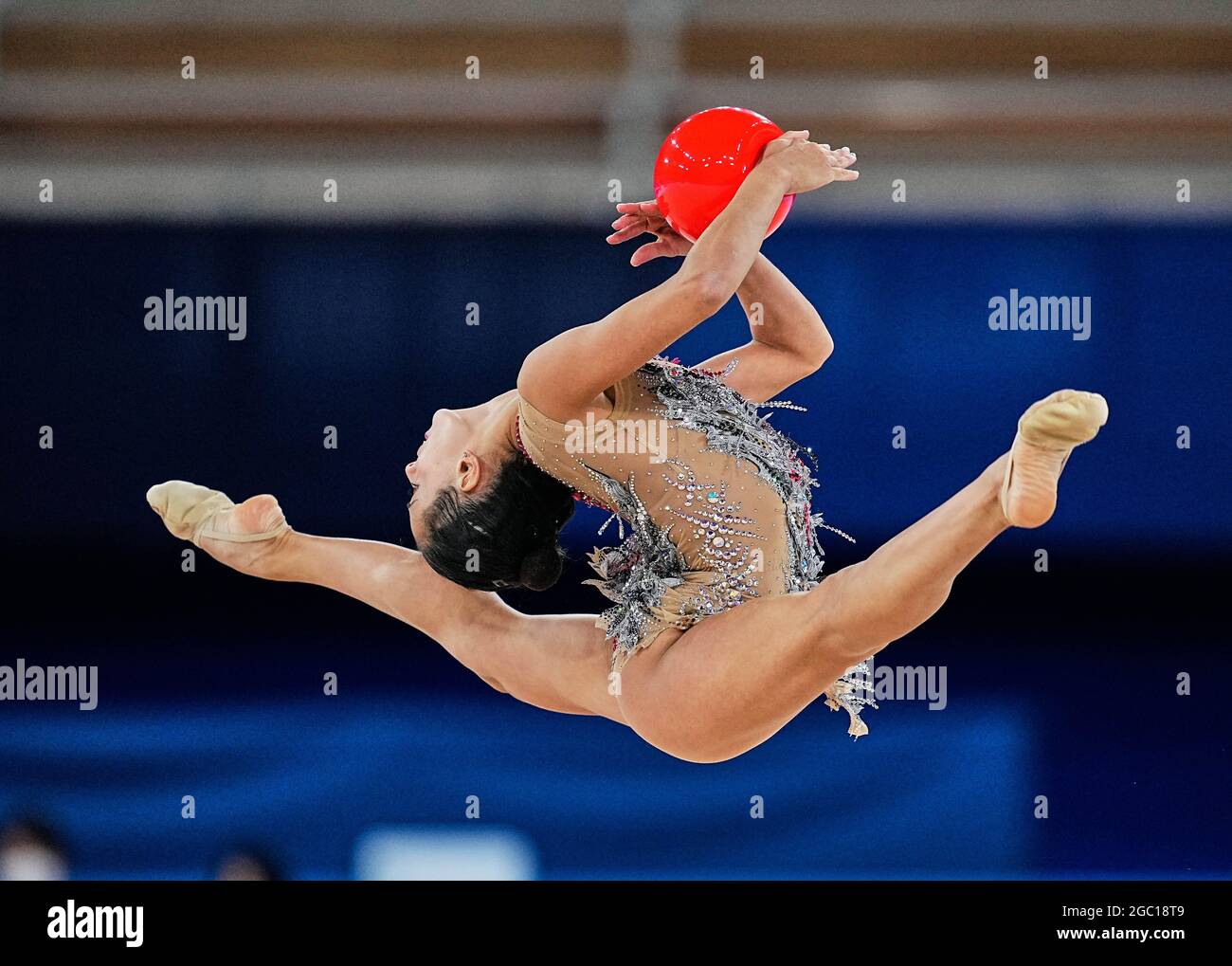 Tokyo, Japan. August 6, 2021: Linoy Ashram during Rhythmic Gymnastics ...