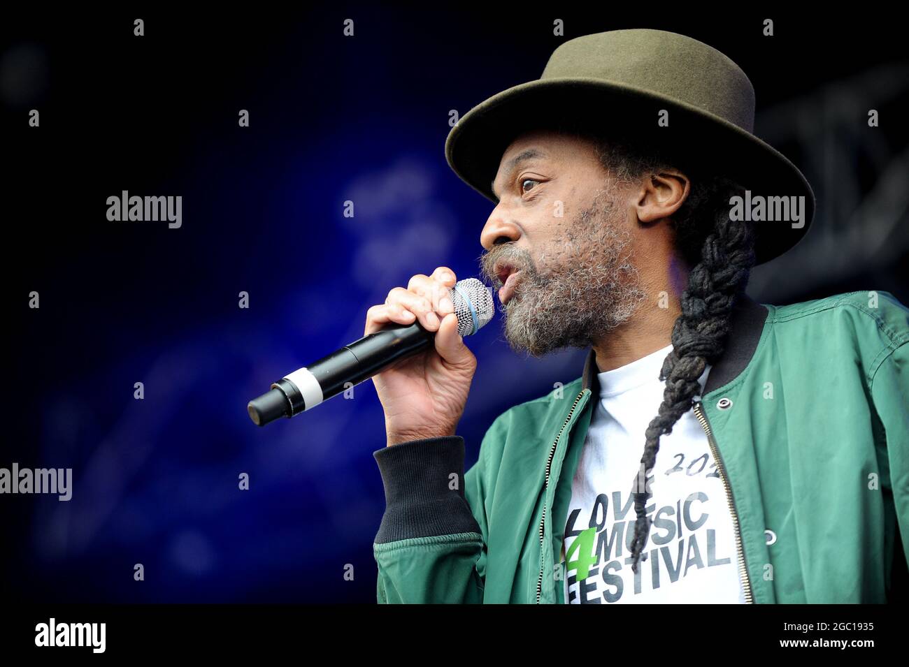 Aswad Performing at Lets Rock Leeds 80s Stock Photo - Alamy