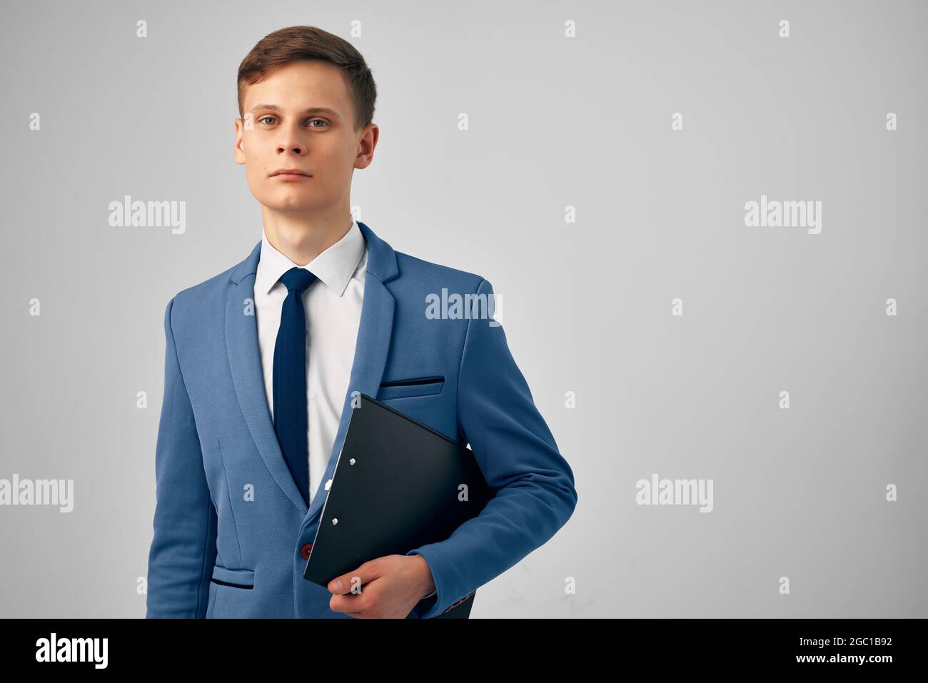 business man in a Voyager suit finance office work Stock Photo - Alamy
