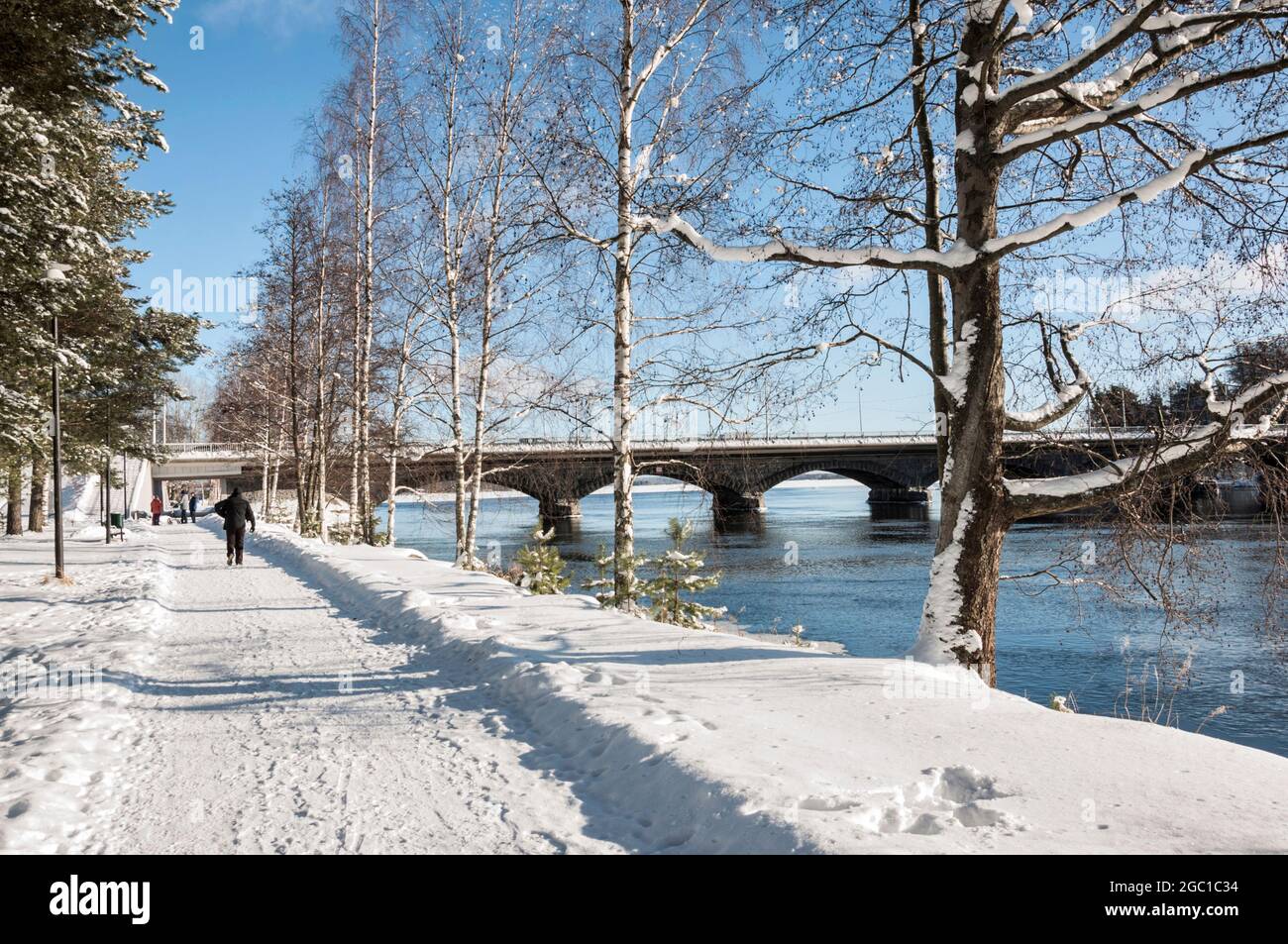 Lake Rautavesi Bridge Vammala Finland Stock Photo - Alamy