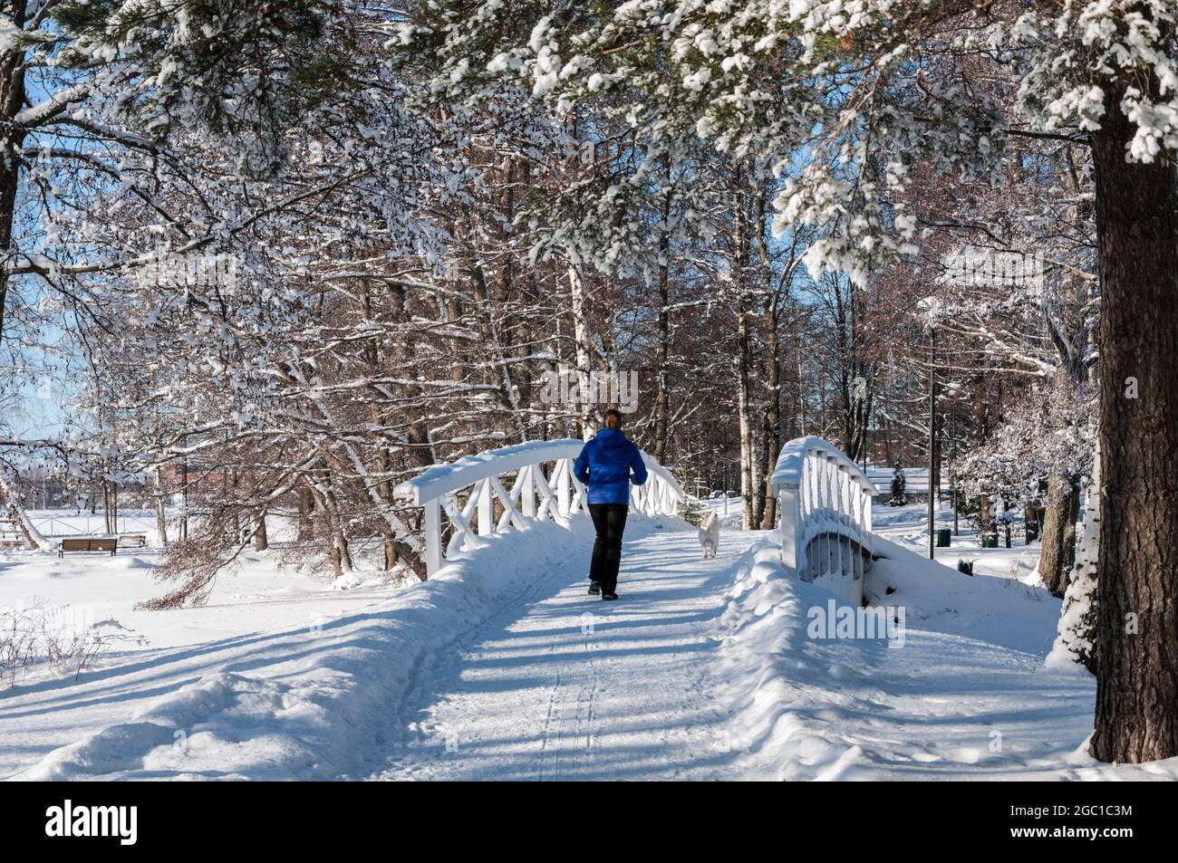Out for a Walk in Vammala Finland Stock Photo - Alamy