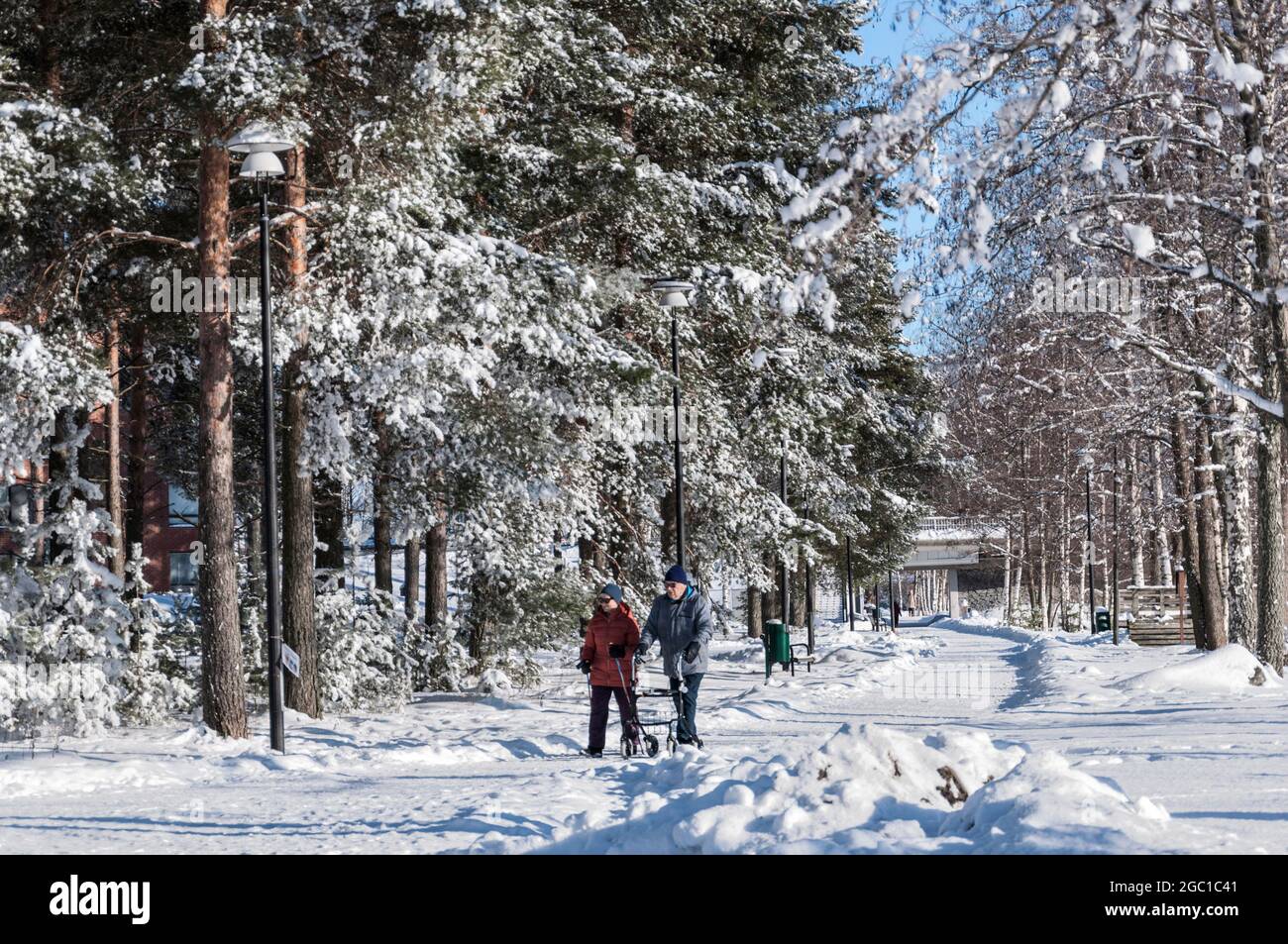 Out for a Walk in Vammala Finland Stock Photo - Alamy