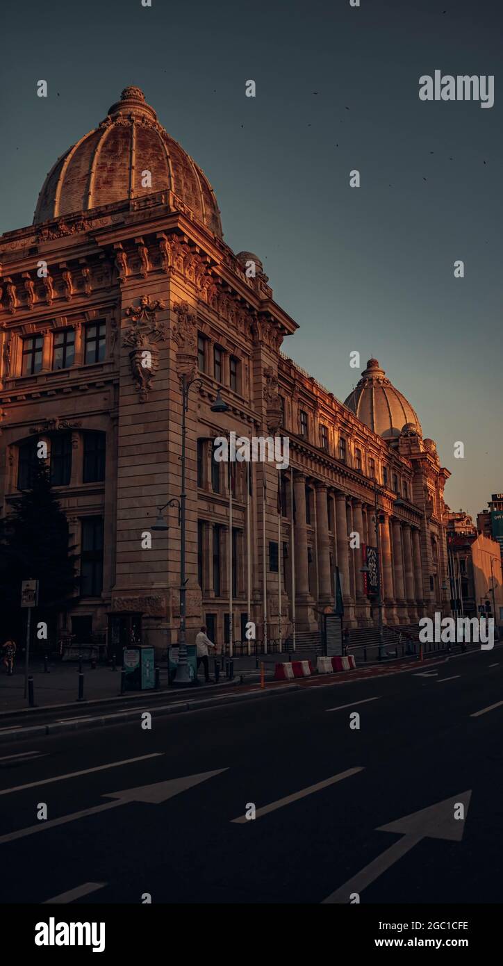 Beautiful view of the historical National Museum of Romanian History in ...