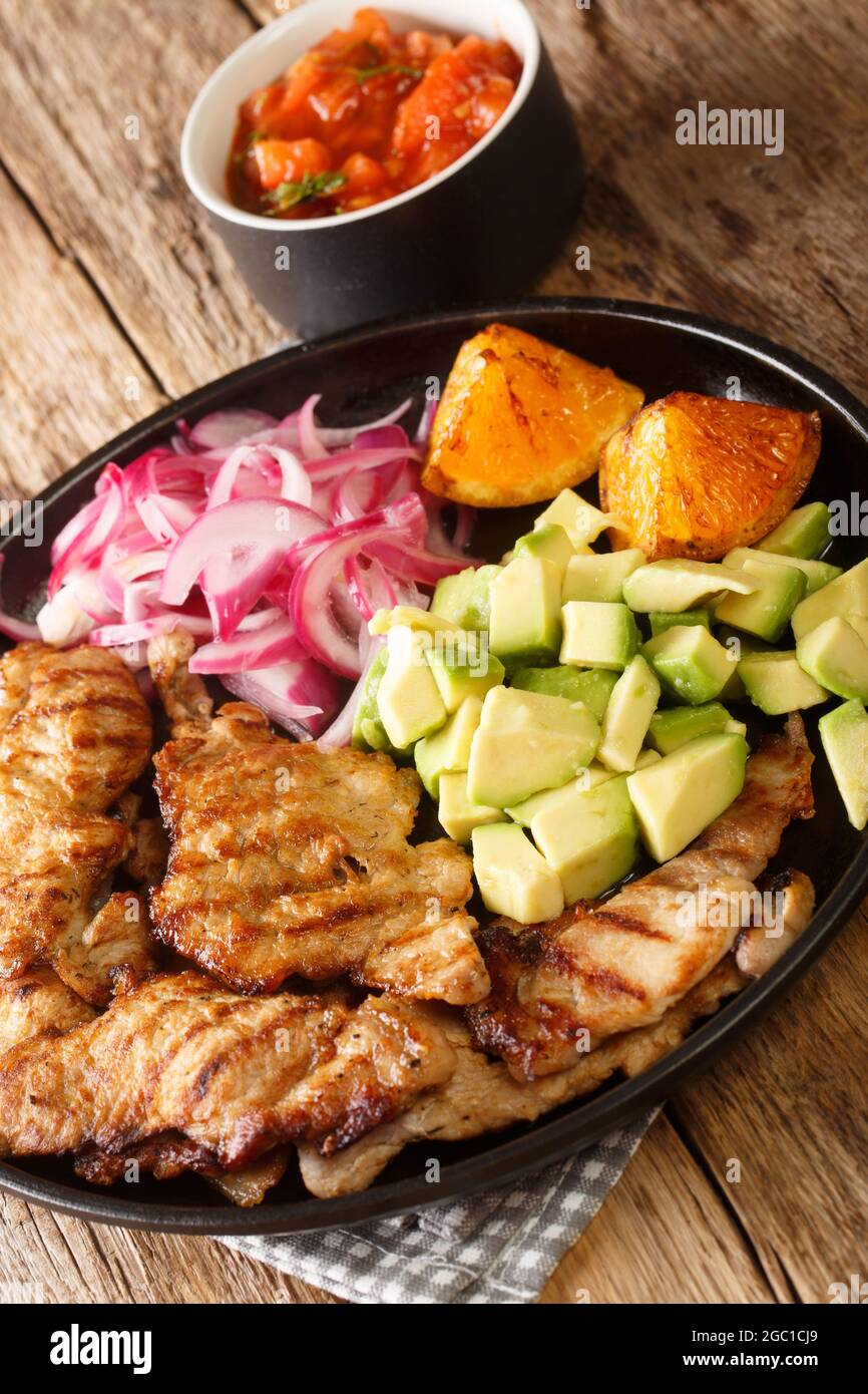 Poc Chuc Yucatecan Grilled Pork is a traditional Mayan dish marinated ...