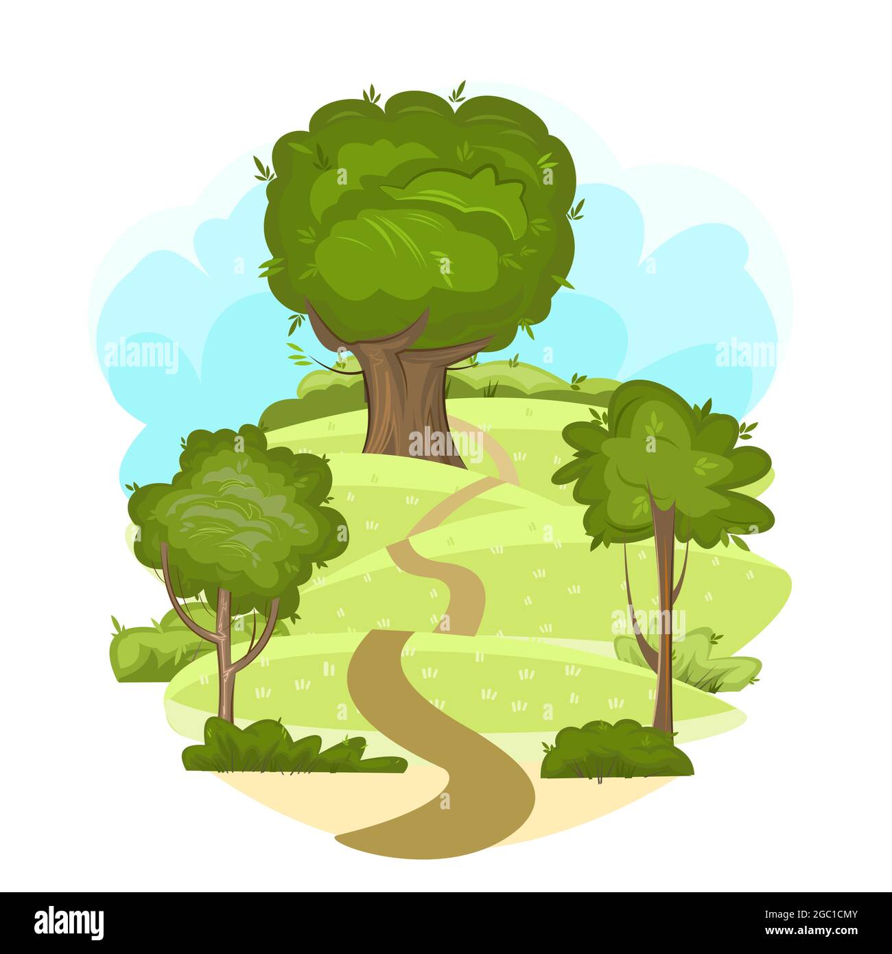 View on rural road Cut Out Stock Images & Pictures - Alamy