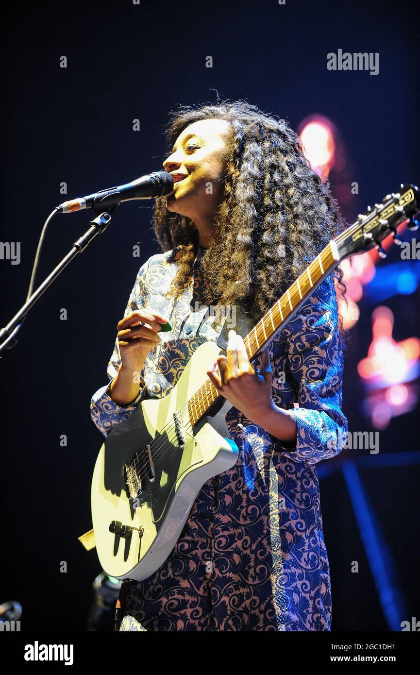 Corinne Bailey Rae Performing live at Sheffield Arena , Sheffield Stock ...