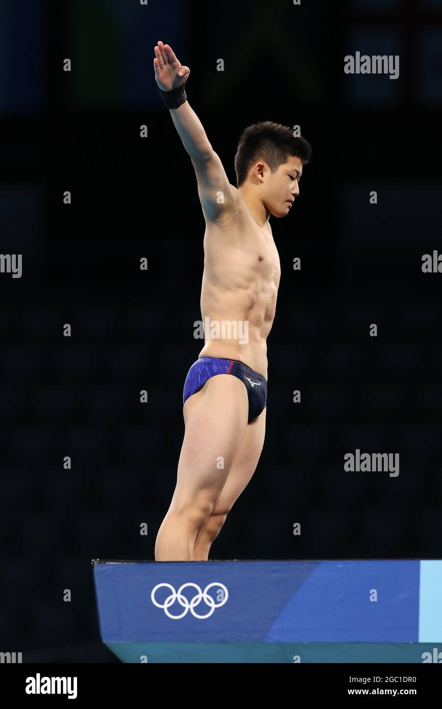 Tokyo, Japan. 6th Aug, 2021. Rikuto Tamai (JPN) Diving : Men's 10m ...