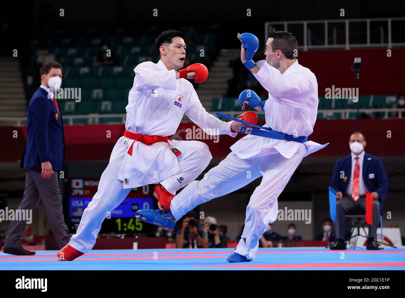 Tokyo, Japan. 6th Aug, 2021. (L-R) Ken Nishimura (JPN), Scott Thomas ...
