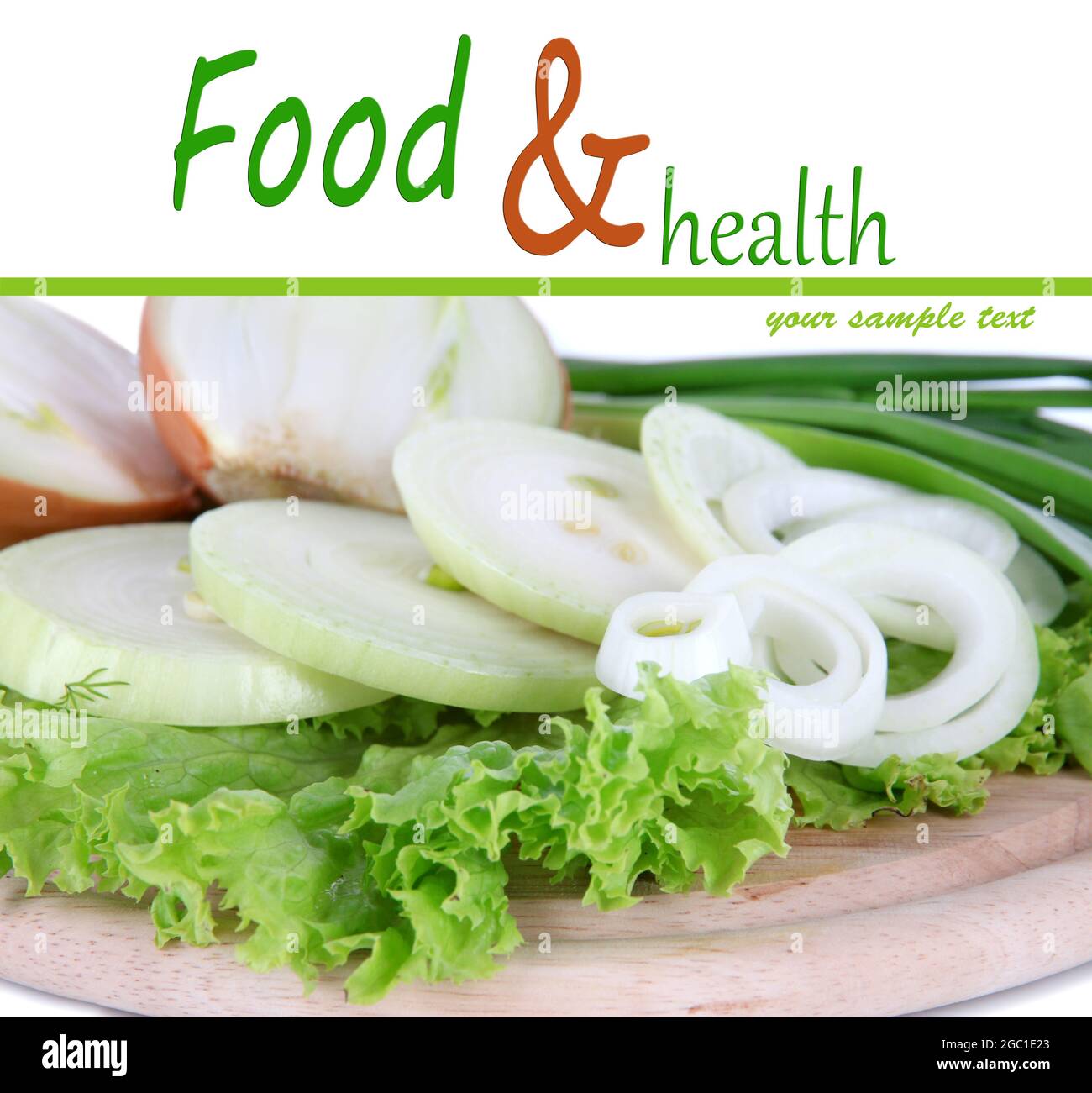 Composition with herbs and onions isolated on white Stock Photo - Alamy