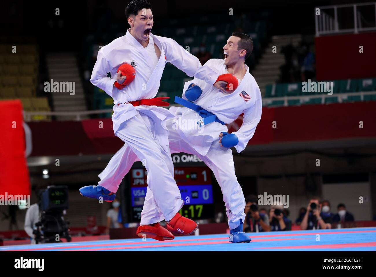 Tokyo, Japan. 6th Aug, 2021. (L-R) Ken Nishimura (JPN), Scott Thomas ...