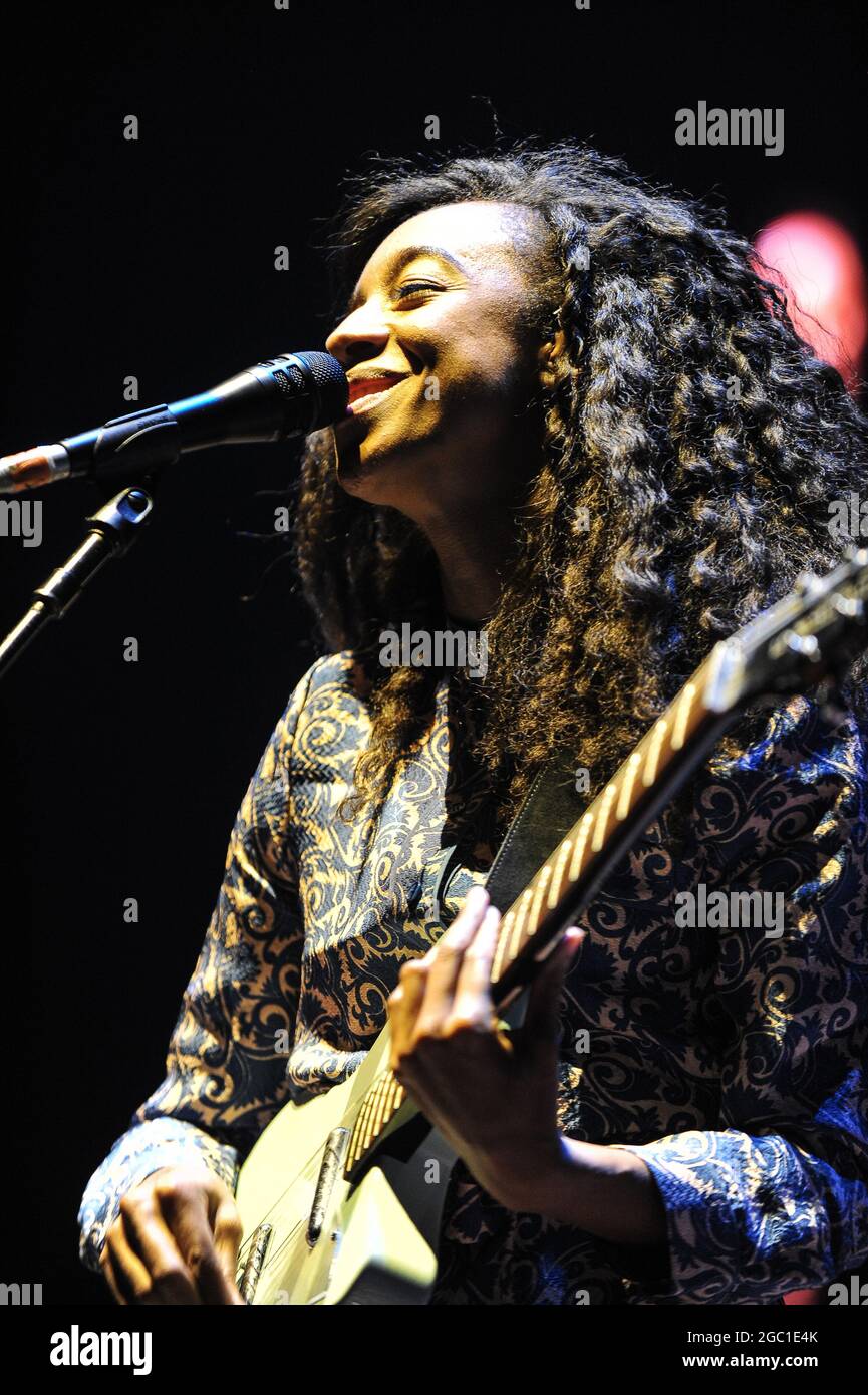 Corinne Bailey Rae Performing live at Sheffield Arena , Sheffield Stock ...