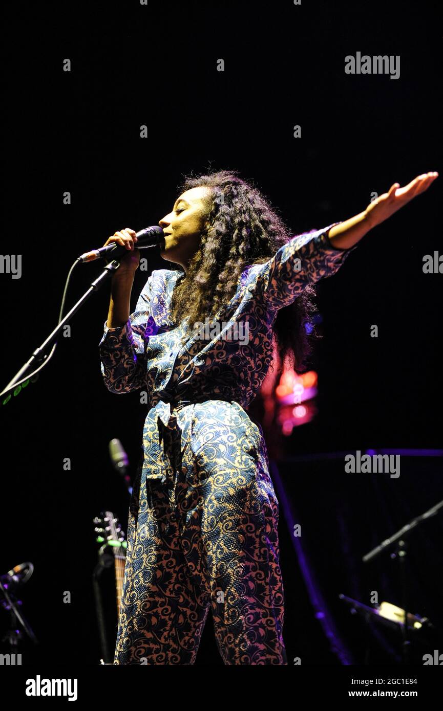 Corinne Bailey Rae Performing live at Sheffield Arena , Sheffield Stock ...
