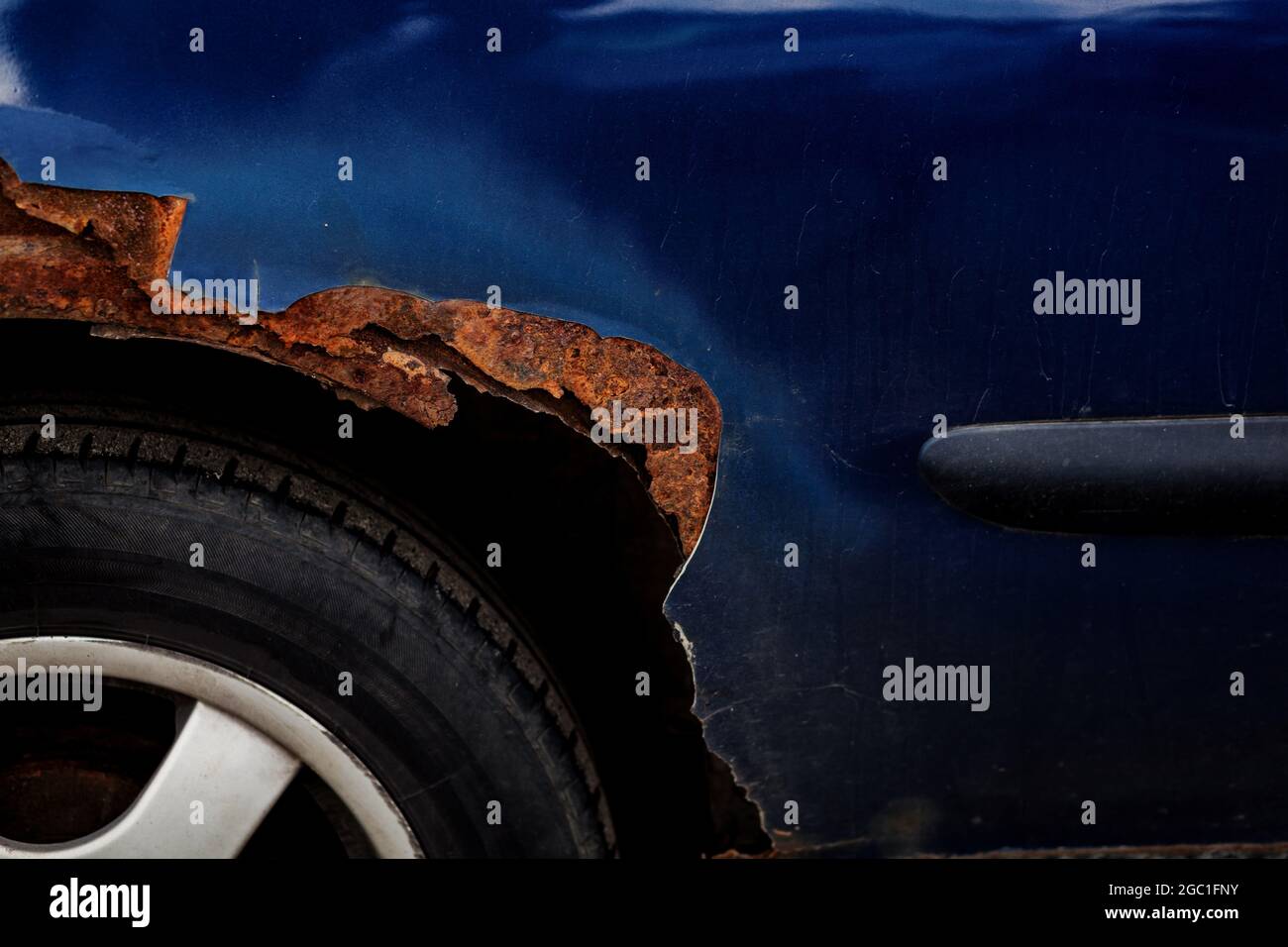 Car with rust and corrosion, damage from road salt Stock Photo - Alamy