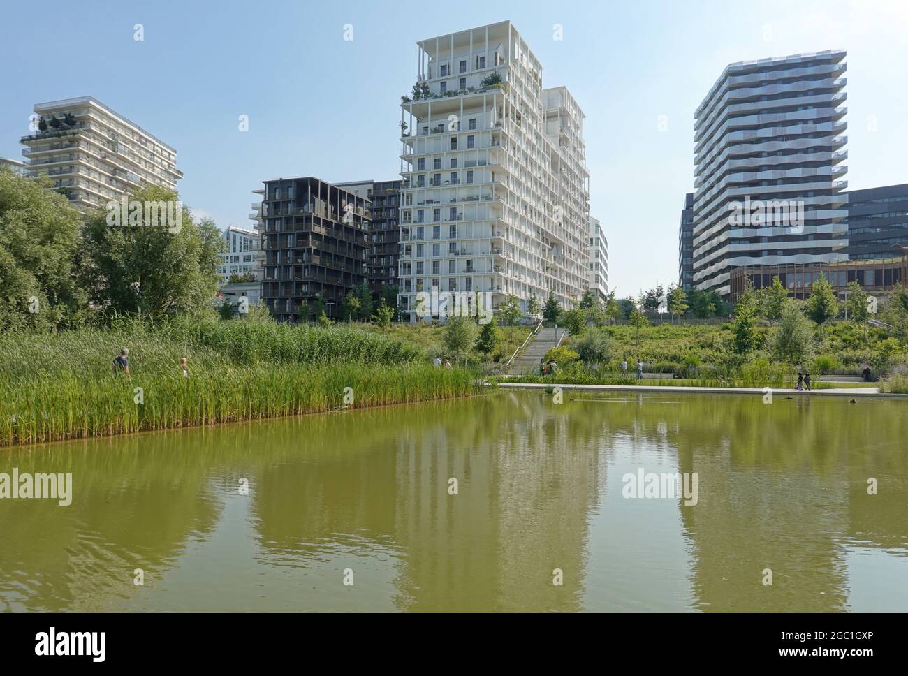 Paris, ZAC Clichy-Batignolles, Parc Martin Luther King Stock Photo - Alamy