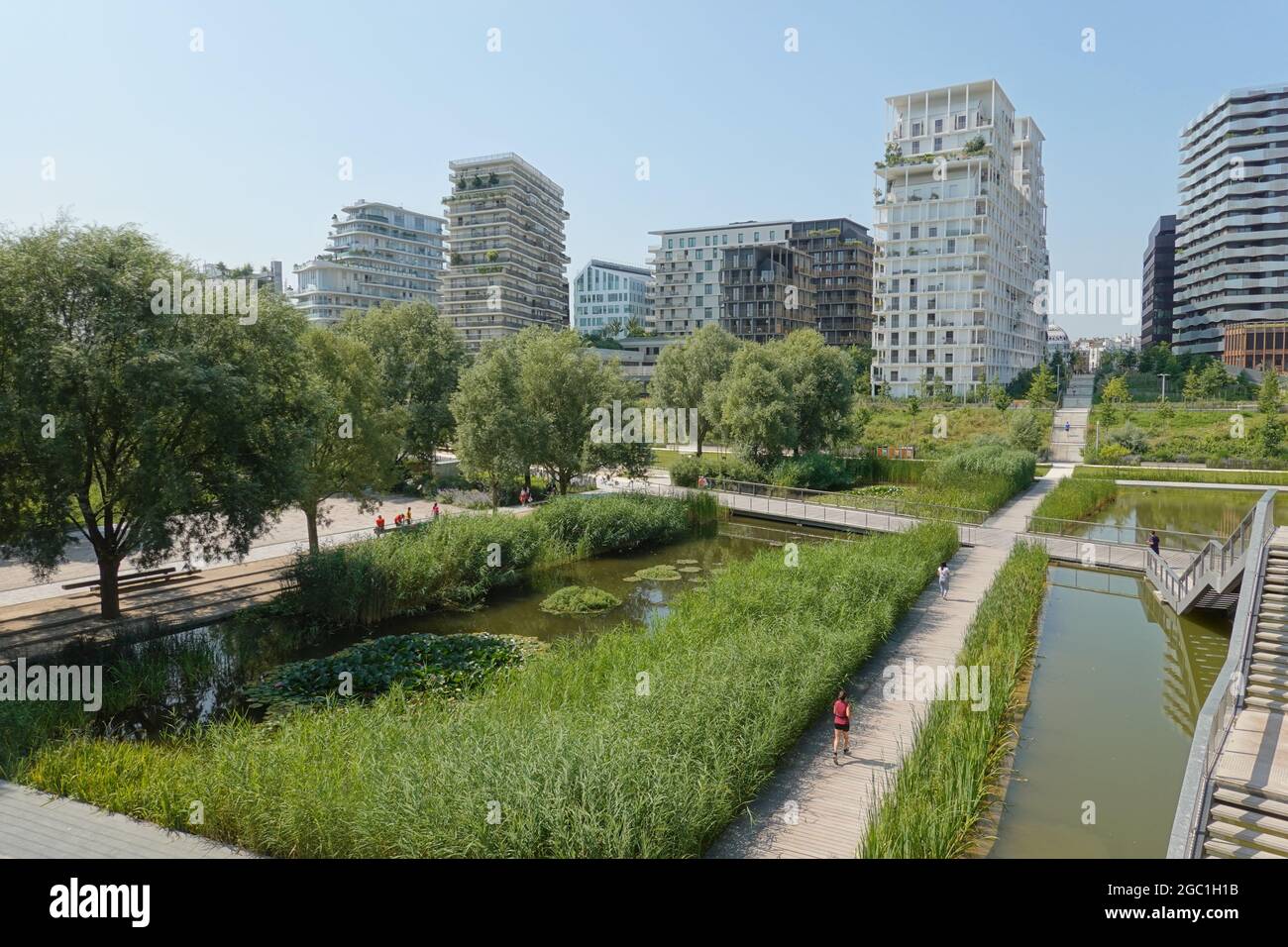 Paris, ZAC Clichy-Batignolles, Parc Martin Luther King Stock Photo - Alamy