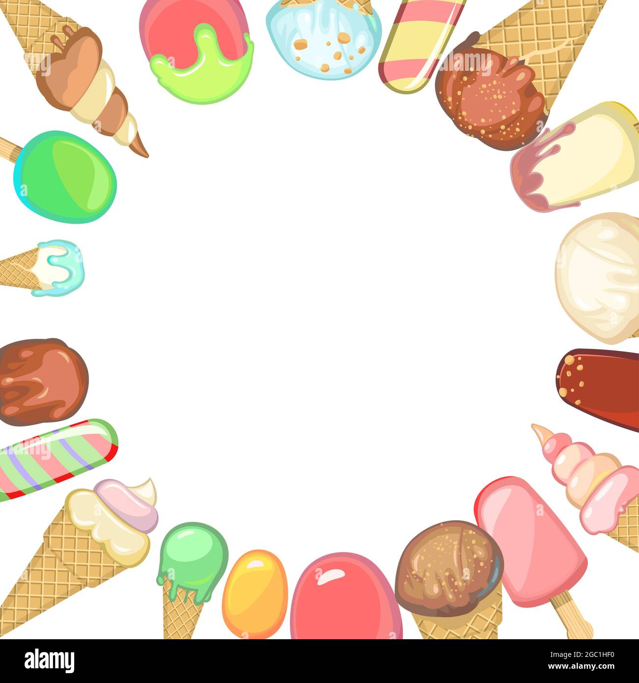 Popsicle Border Clipart