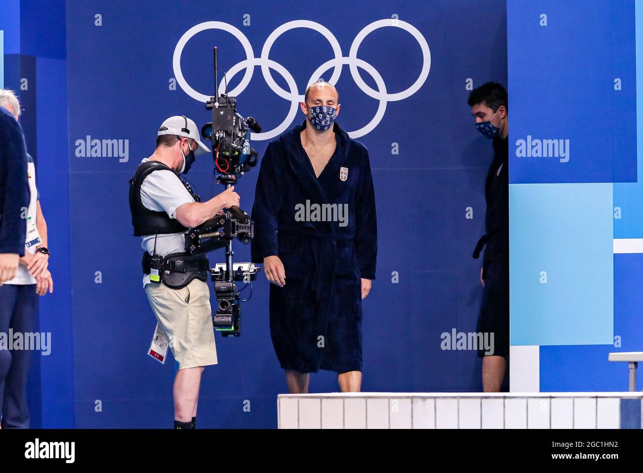 TOKYO, JAPAN - AUGUST 6: Andrija Prlainovic of Serbia during the Tokyo ...