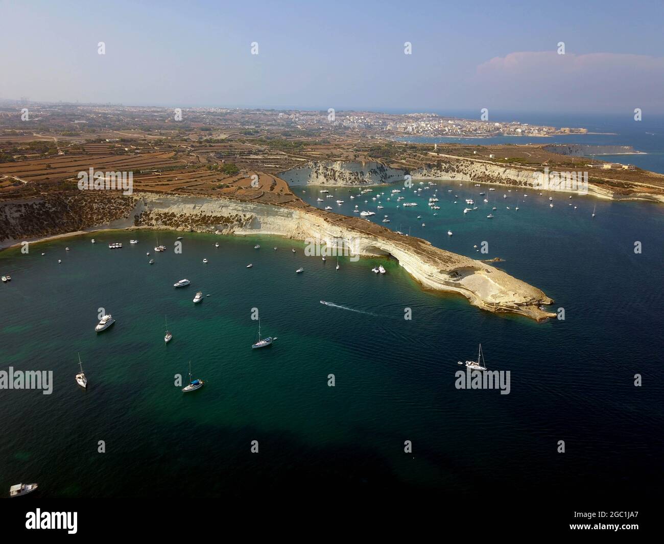 Malta panoramic view, Marsa Scirocco Photo © Lorenzo Fiorani/Sintesi ...