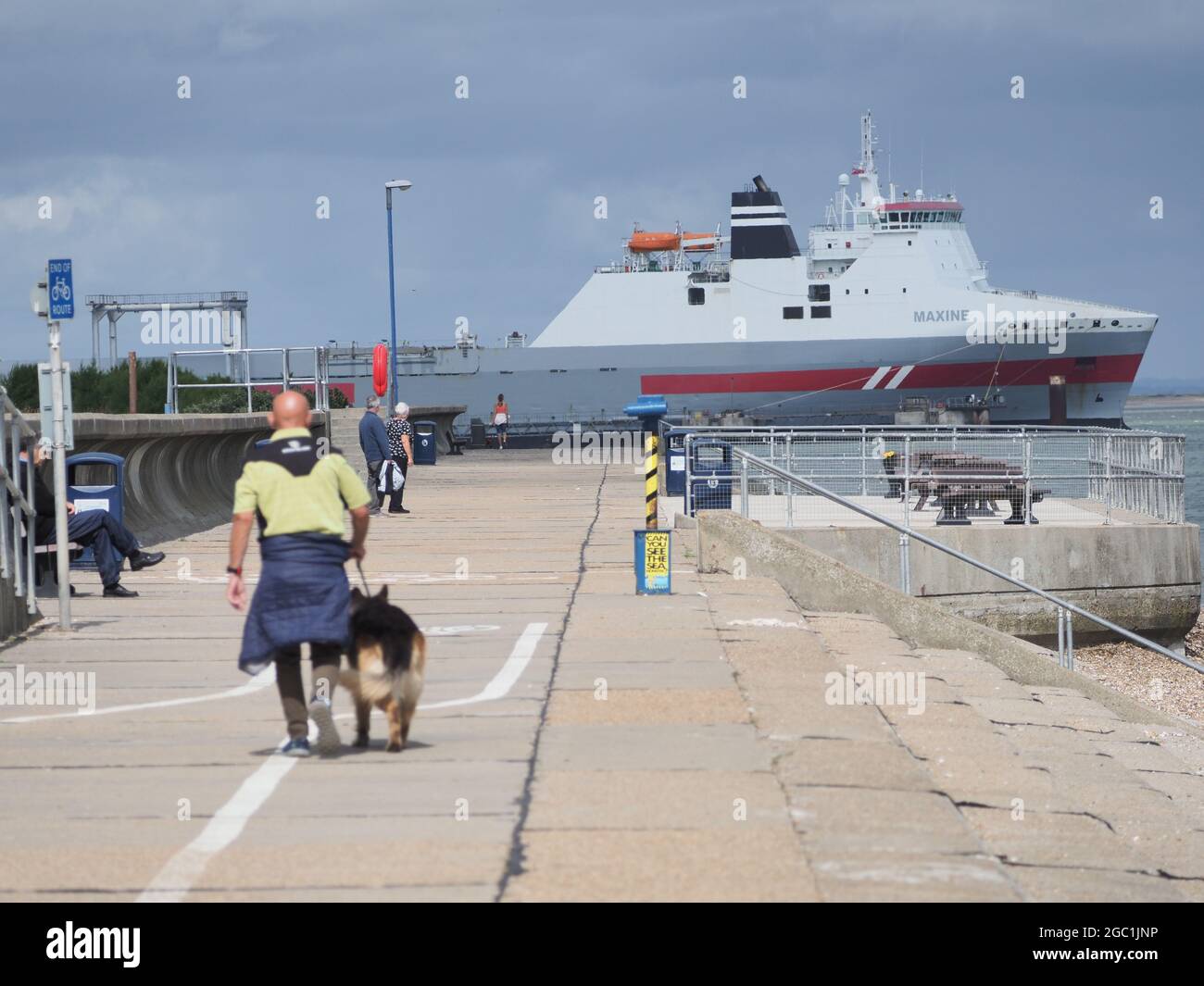 Sheerness, Kent, UK. 6th August, 2021. The new DFDS Calais to Sheerness ...