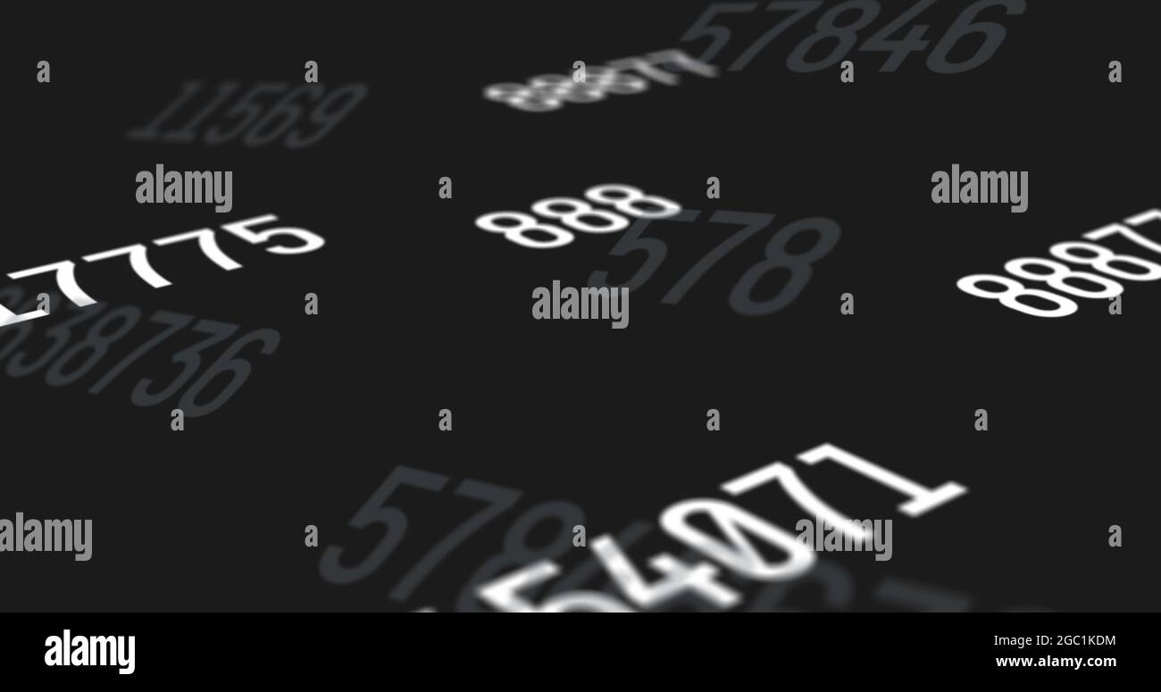 Image of numbers changing on grey background Stock Photo - Alamy
