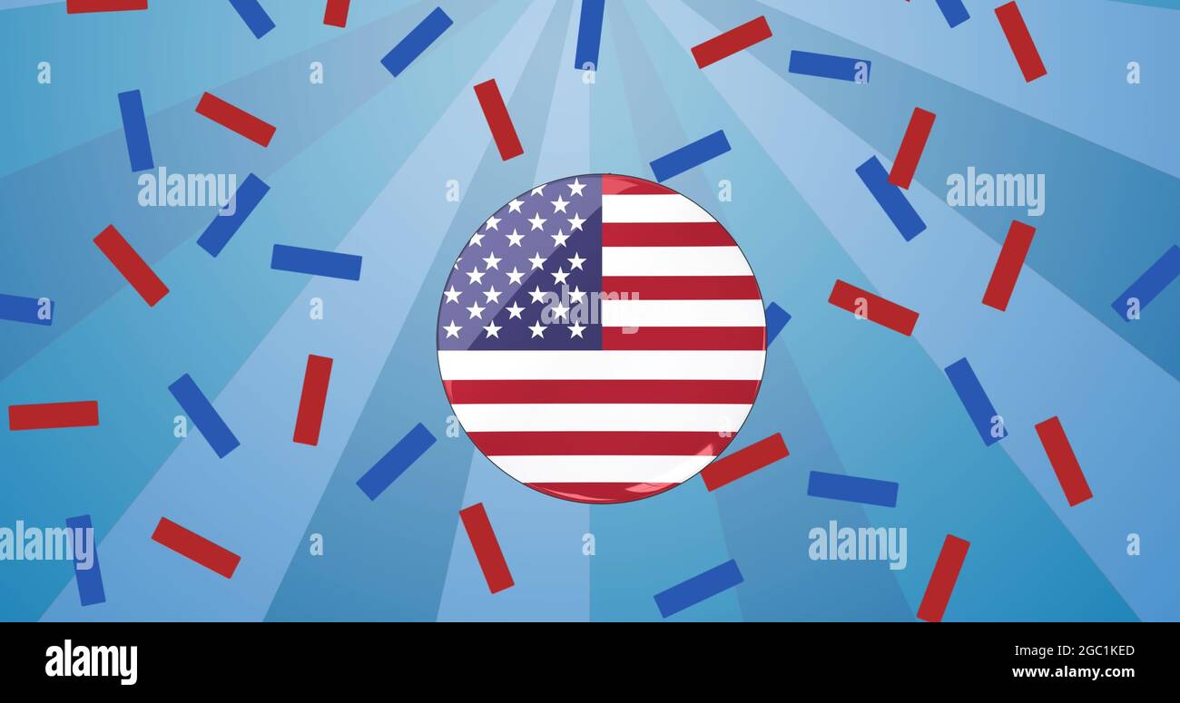 American flag confetti in hi-res stock photography and images - Alamy