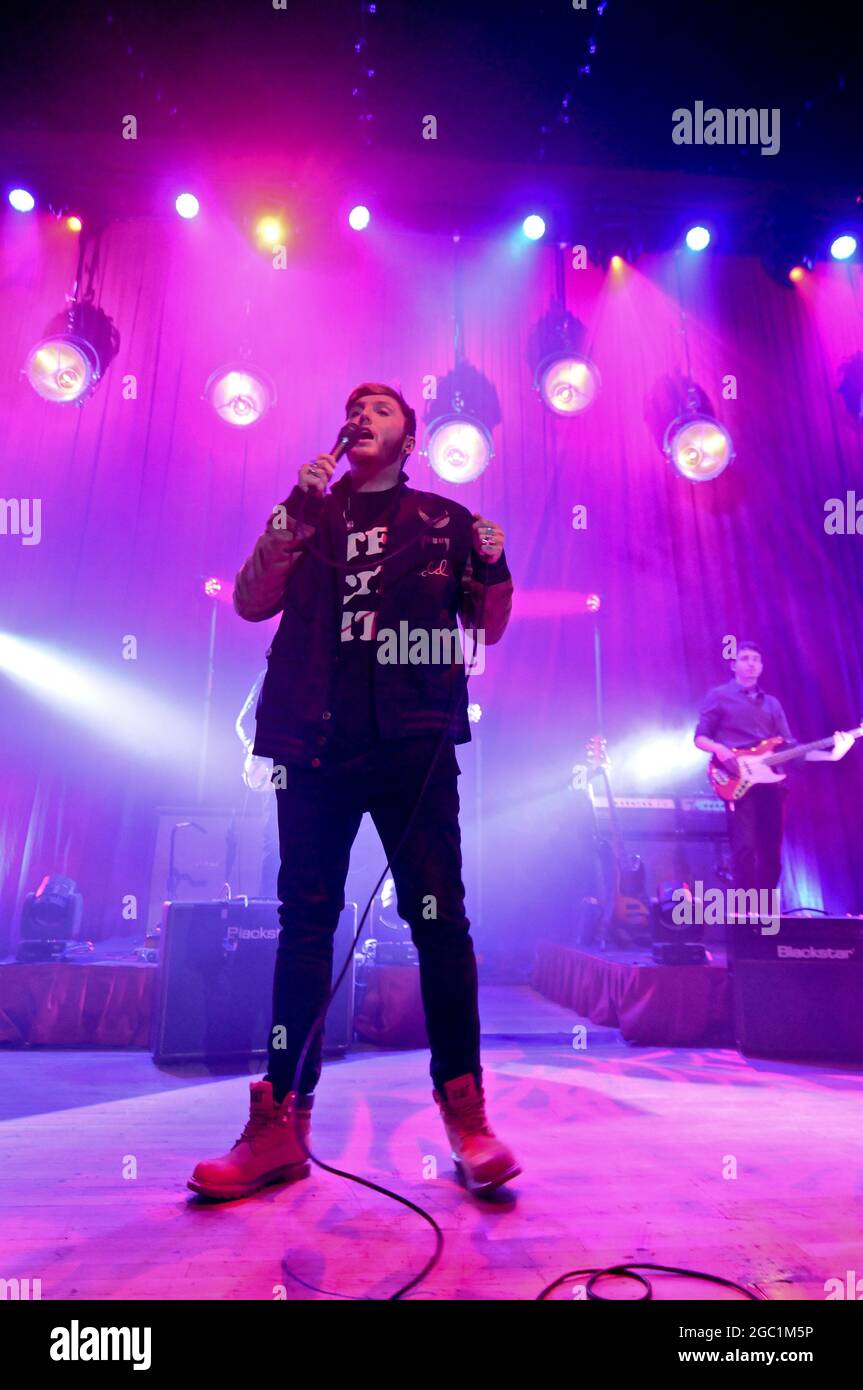 James Arthur Performing at Sheffield City Hall Stock Photo - Alamy