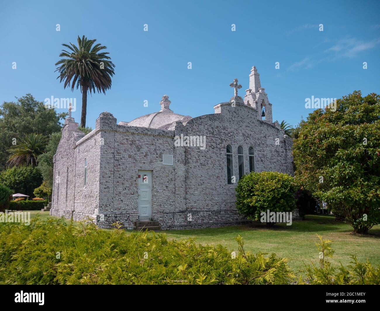 LA TOJA, SPAIN - JULY 24, 2021: Ermida de San Campio e San Sebastian ...