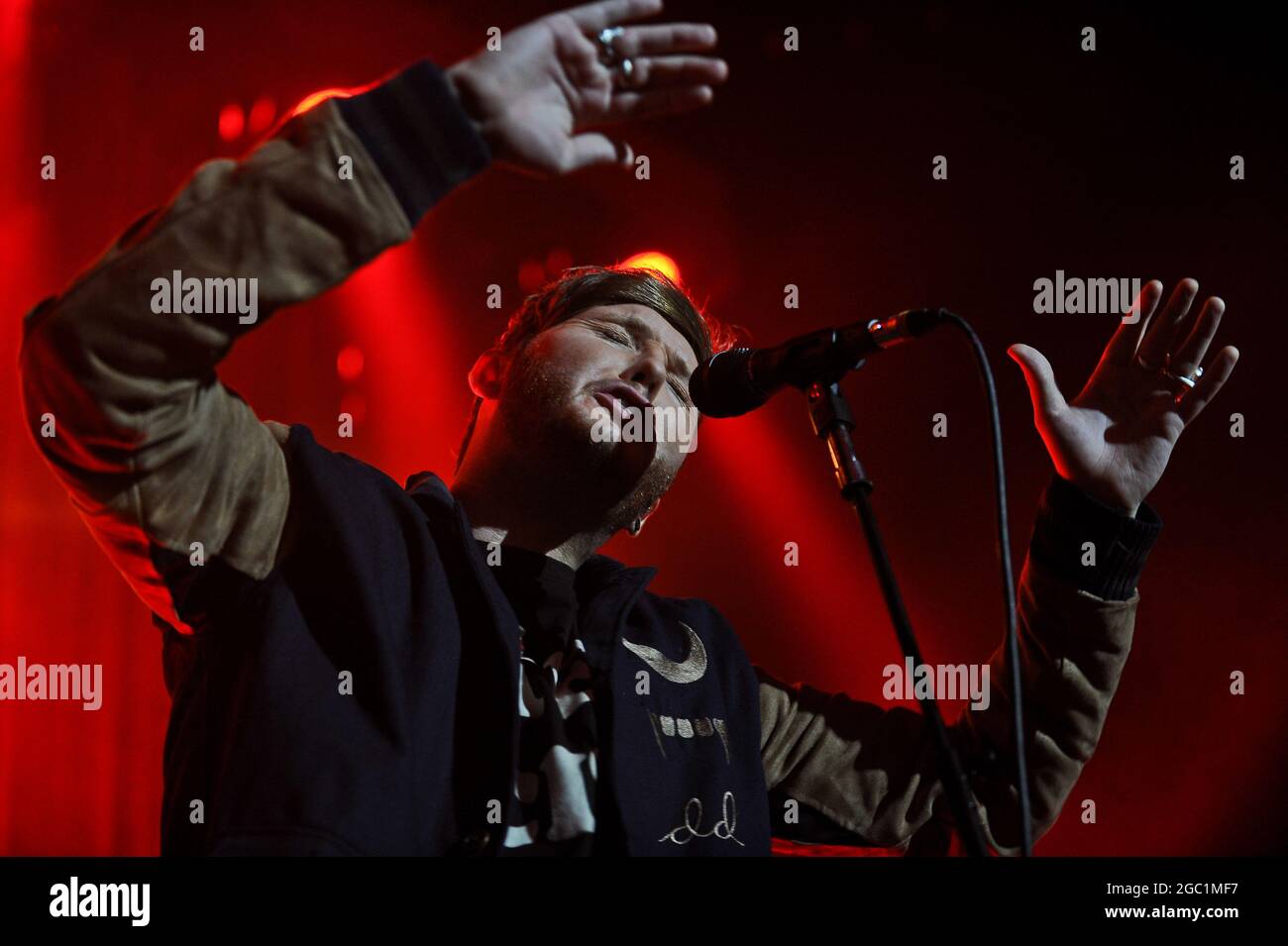James Arthur Performing at Sheffield City Hall Stock Photo - Alamy